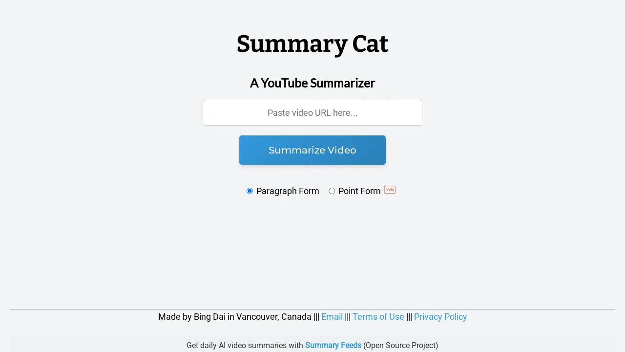 Summary Cat - BestofAI